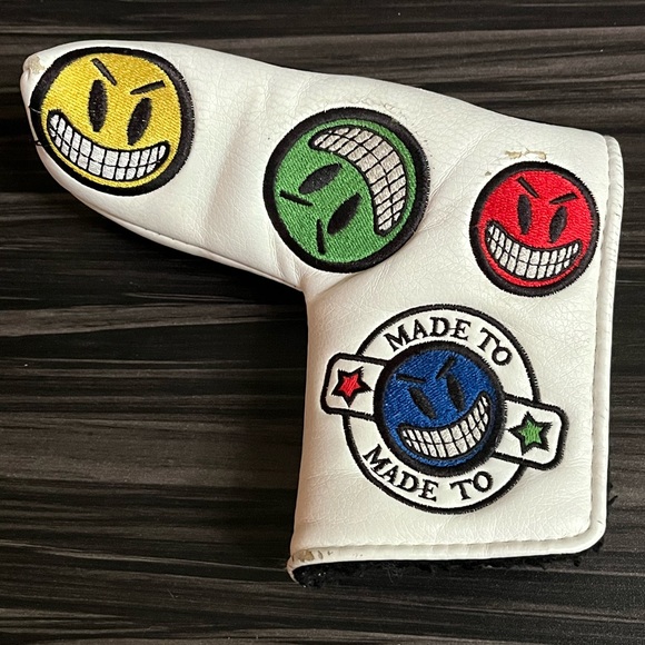 CNC | Other | Golf Made To Smile Cnc Golf Putter Headcover Smiley Face ...